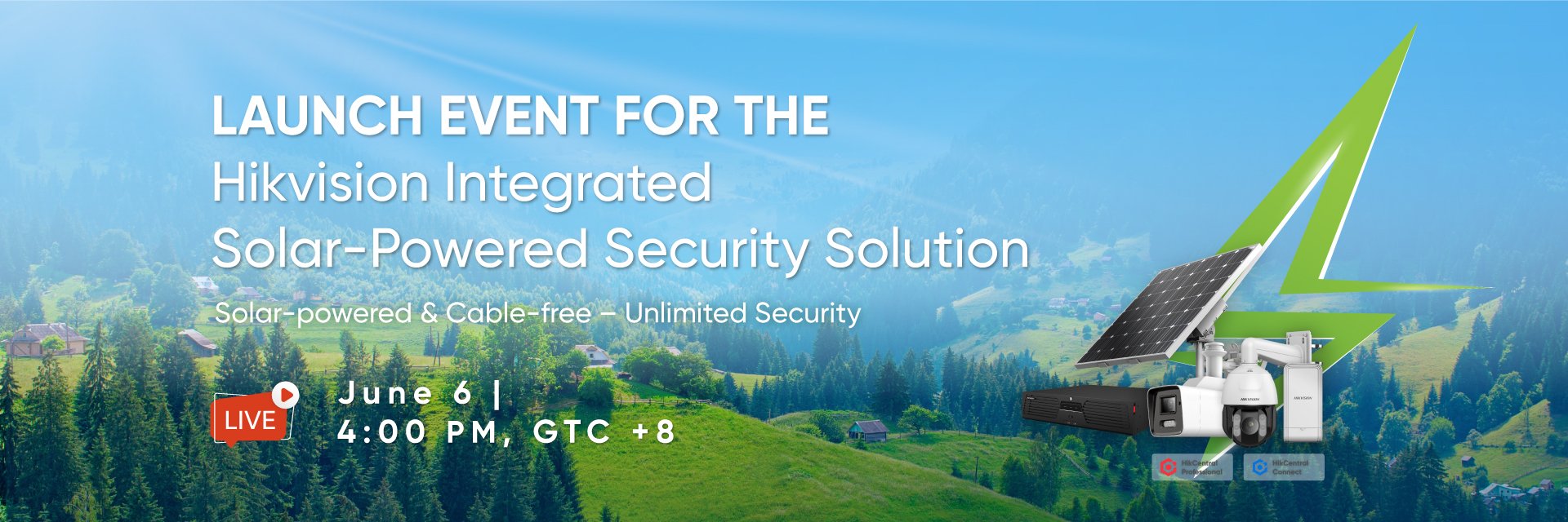 Hikvision Integrated Solar-Powered Security Solution Live registration